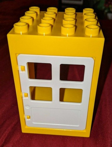 Lego Duplo House Door Frame Yellow 4x4x5 With White Door 1x4x4 6360 ...