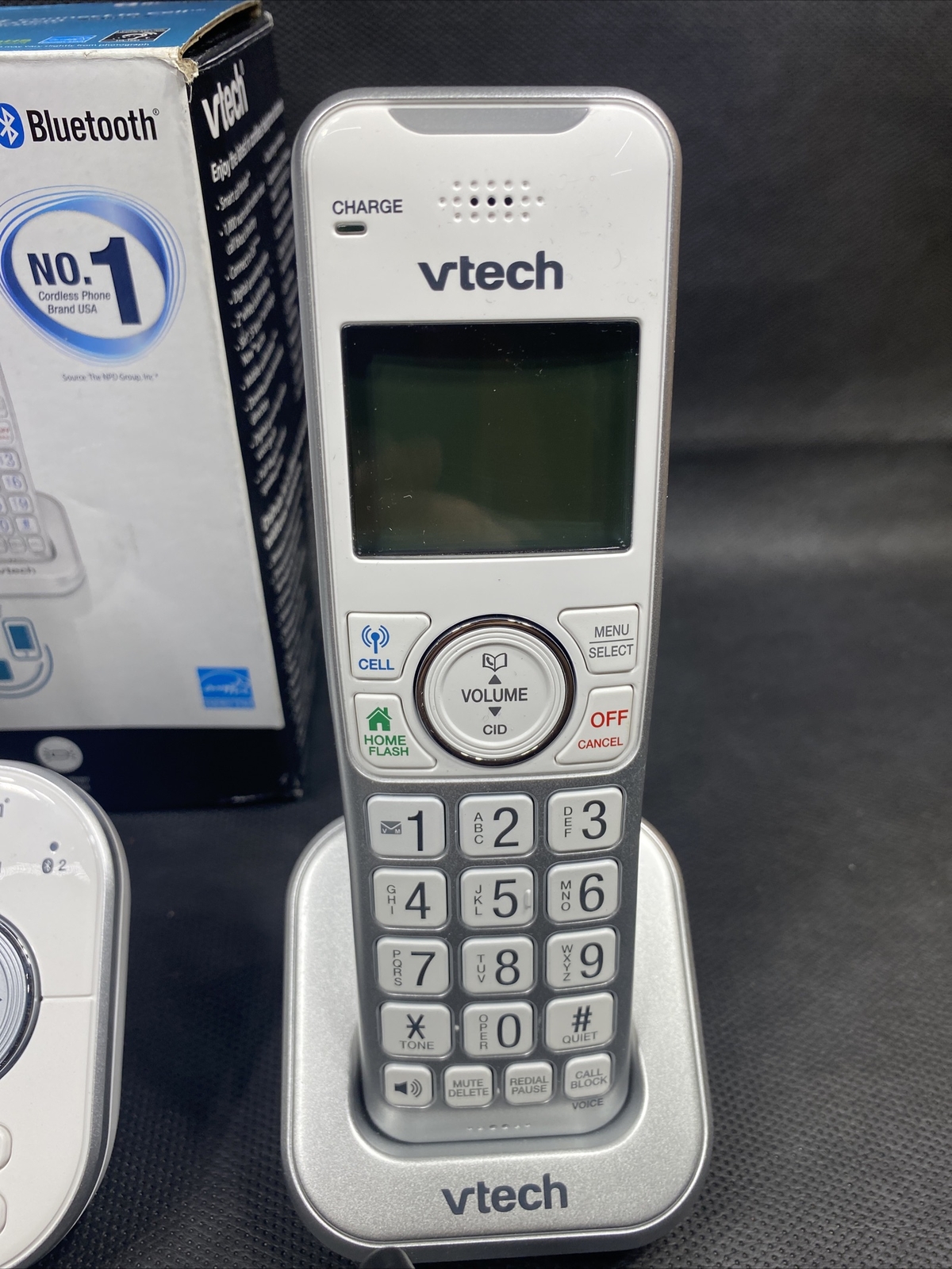 Vtech VS112-37 DECT 6.0 Bluetooth 3 Handset Cordless Phone, White | eBay