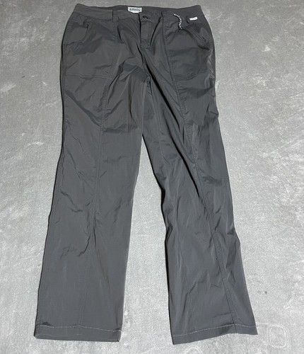 Avalanche Pants Womens Large Gray Straight Leg Hiking Nylon Outdoor ...