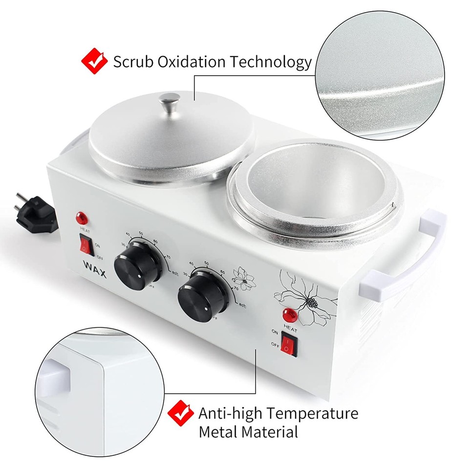 Pro Wax warmer Machine Pot Hot Single/Double Heater Depilatory Paraffin ...