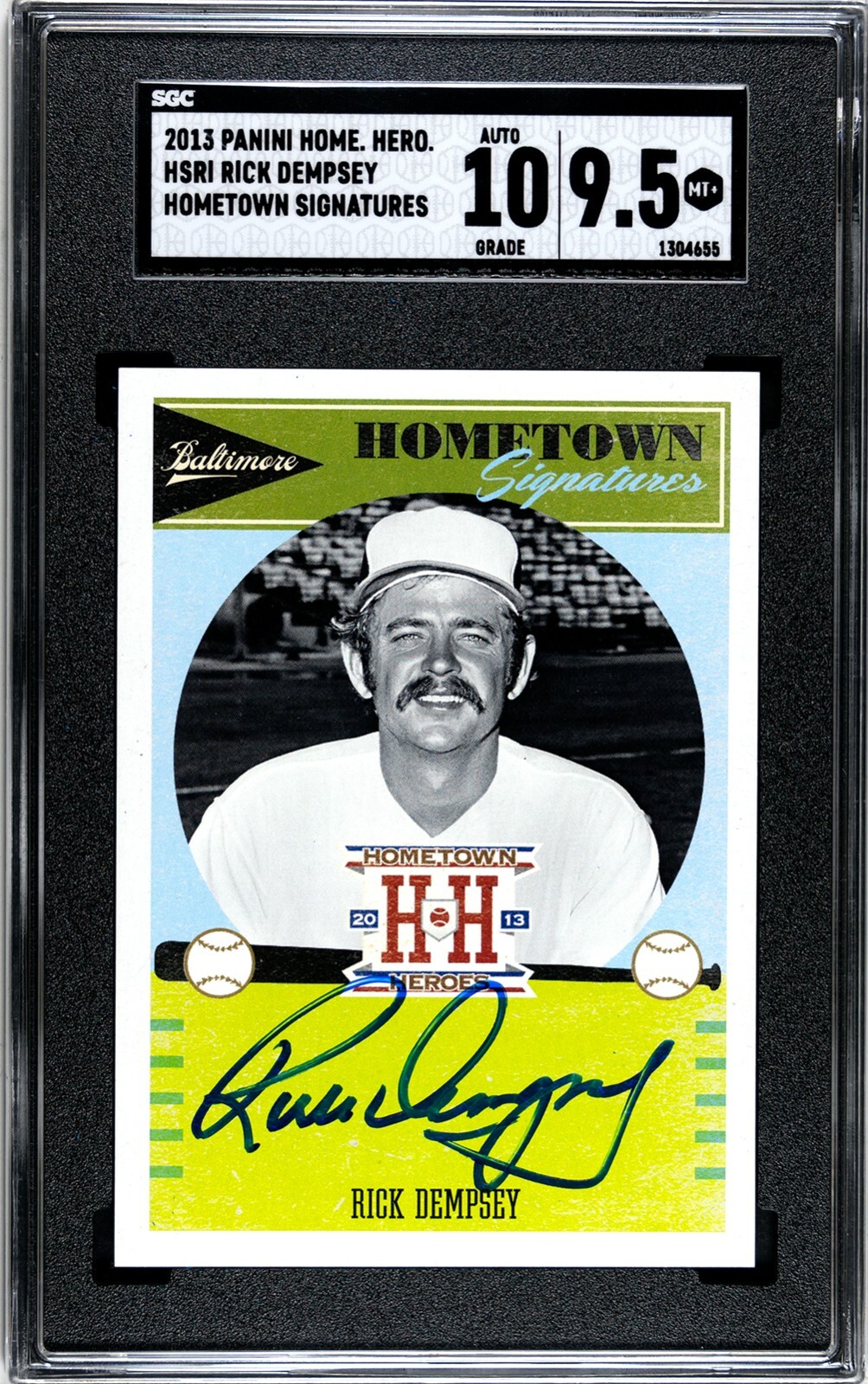 2013 Panini Hometown Heroes Rick Dempsey Signatures SGC 9.5 w/10 AUTO ...