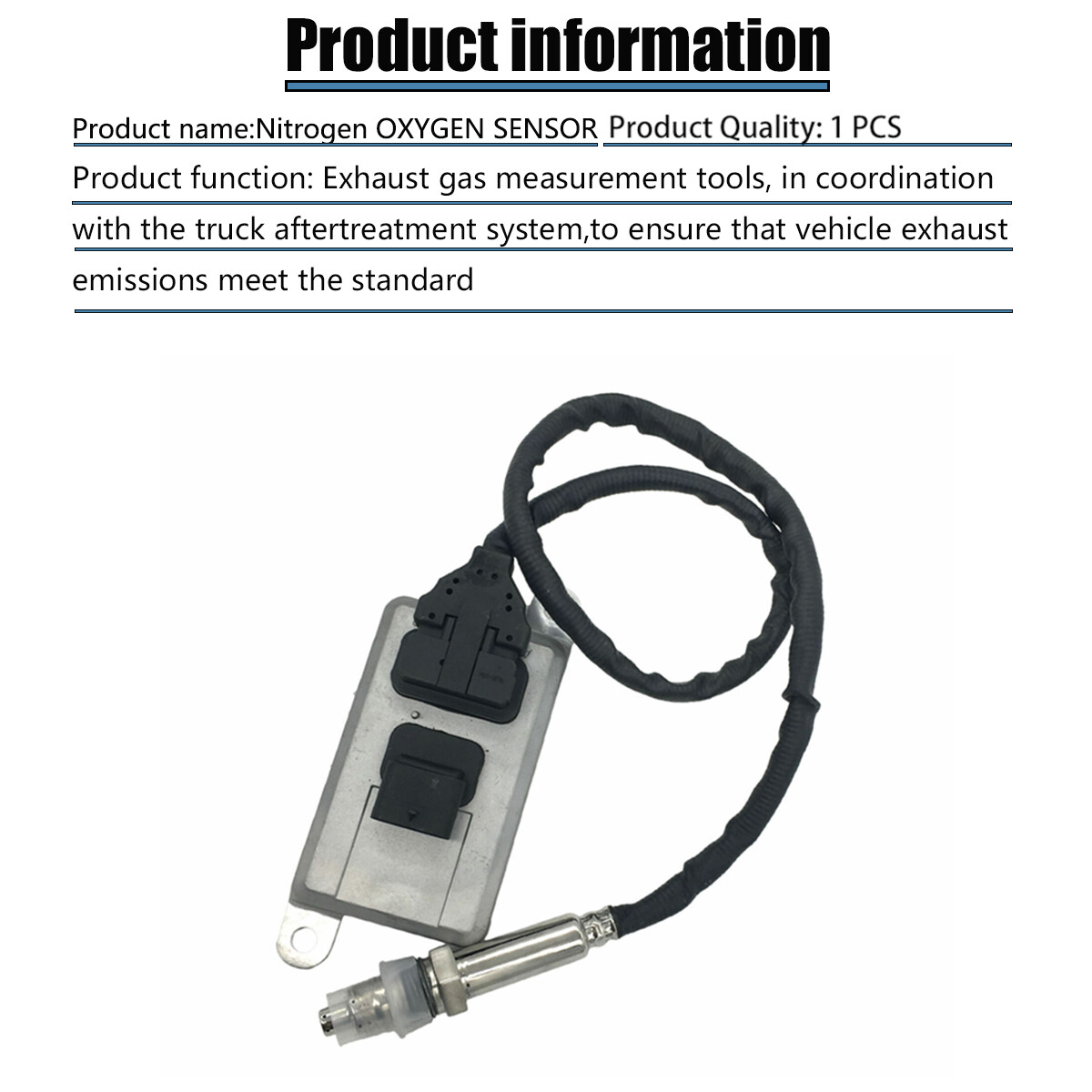 New Nitrogen Oxide Nox Sensor For Hino Truck SNS24V 89463-E0012 ...