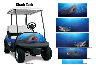 Shark Tank Golf Cart Full Body Wrap for Club Car Precedent | eBay