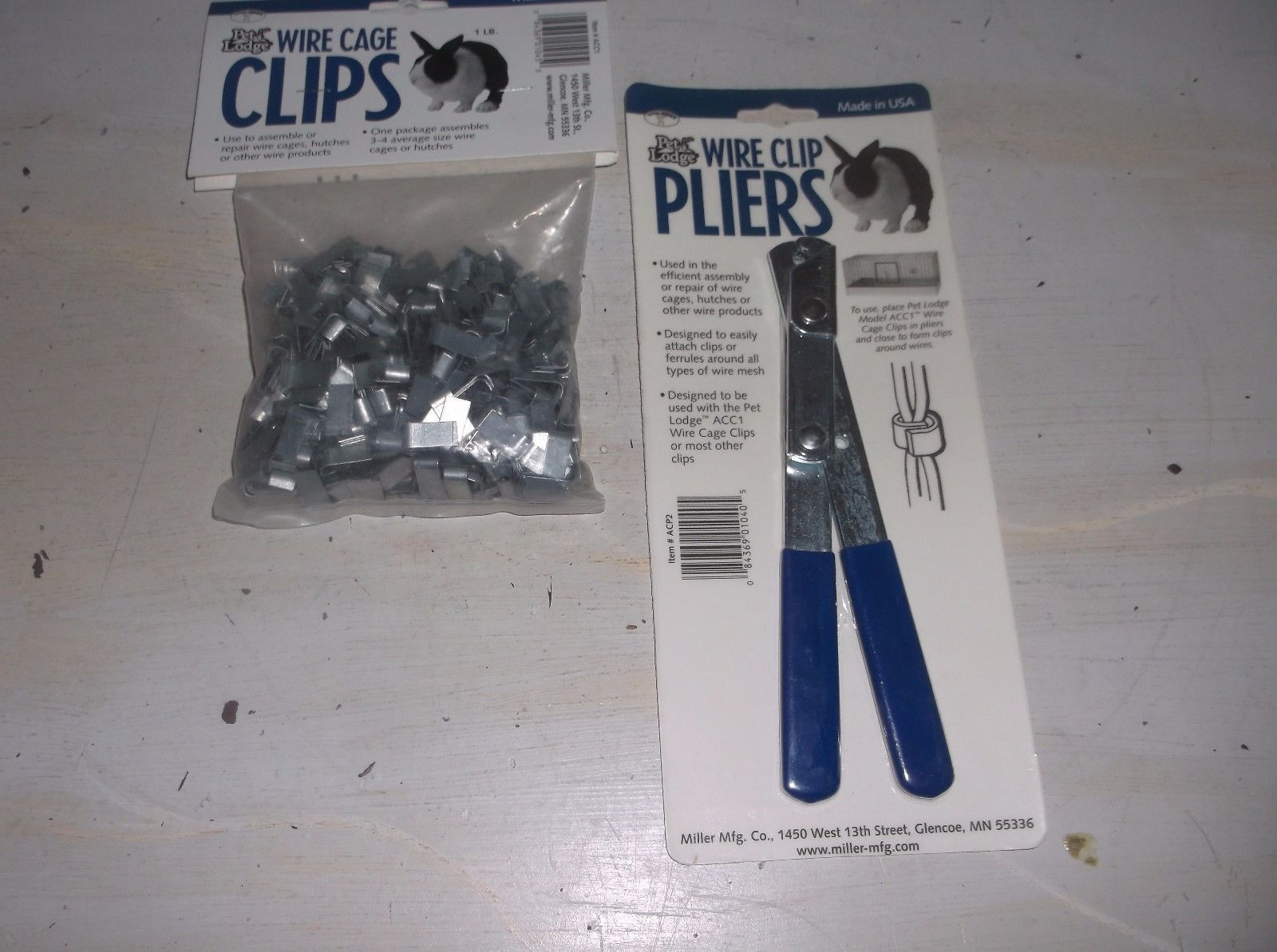 Miller Cage J Clips 1lb Bag and/or Heavy Duty Pliers Assemble Repair ...