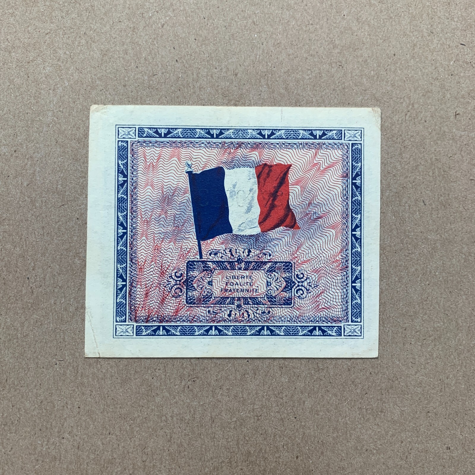 WW2 French 5 Franc 1944 (Allied Occupation Currency) France Banknote ...