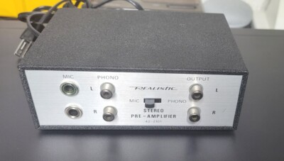 Vintage Realistic Stereo Pre Amplifier 42-2101 with Microphone | eBay