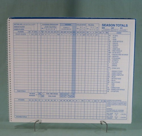 SCOREBOOK MacGregor Baseball & Softball 60 Games 16 Players Scoresheets ...