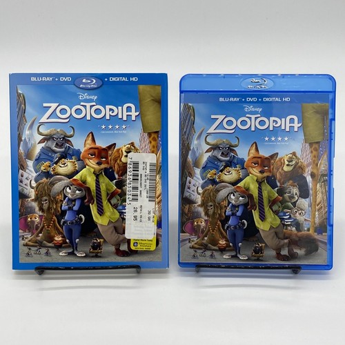 Zootopia Blu-ray + DVD 2-Disc Set 2016 Disney Kids Cartoon Zoo Animals ...