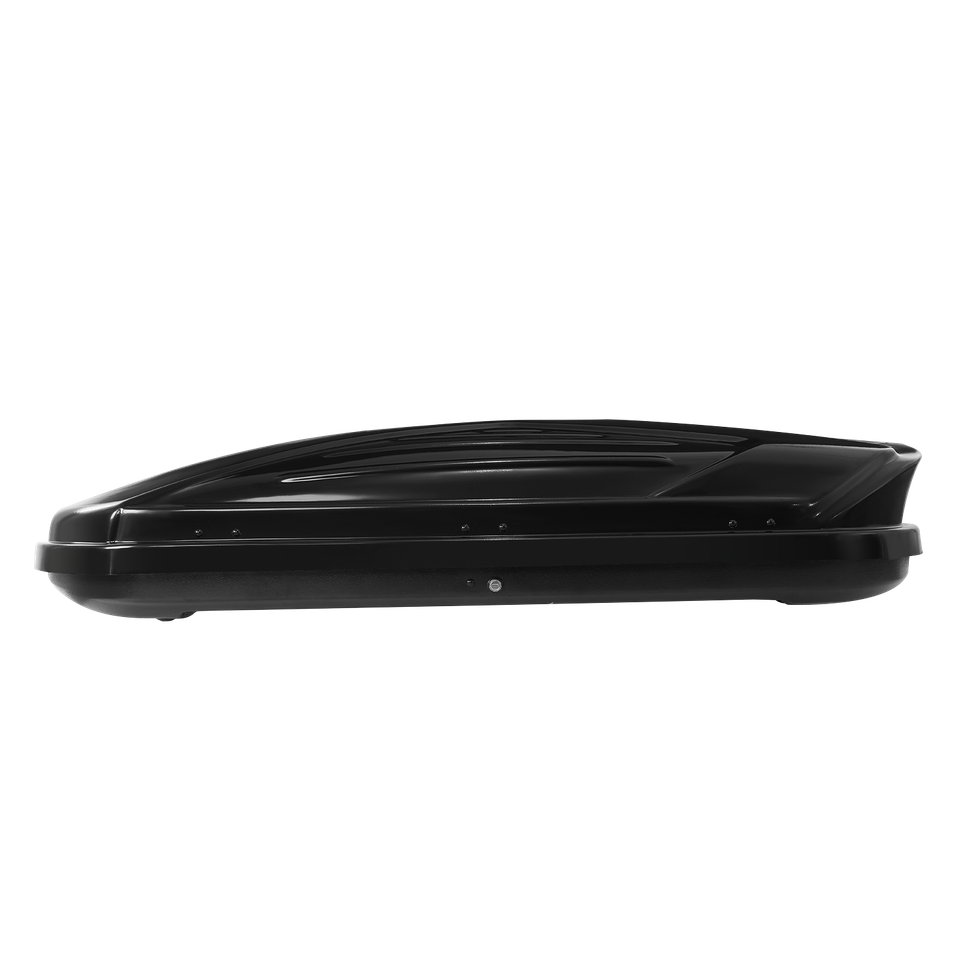 Car Roof Top Box Gloss Black 450L Large 85kg Luggage Top Car Budget ...