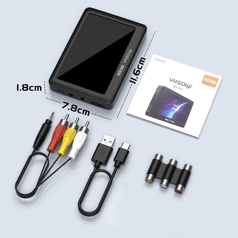 ezcap Video Capture Box - Record Video VCR, VHS Video to Digital ...