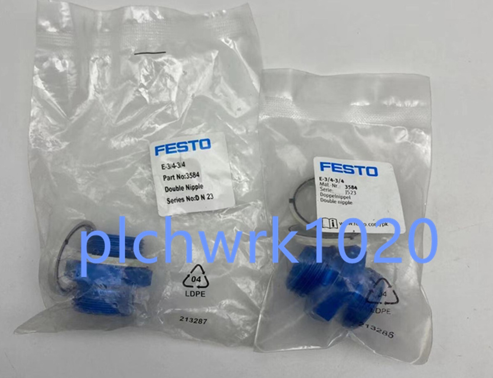 1 PCS NEW IN BOX Festo double threaded joint E-3/4-3/4 3584 | eBay