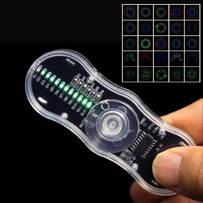 RGB Fidget Spinner Electronic Smd Soldering Practice Training Gyroscope ...