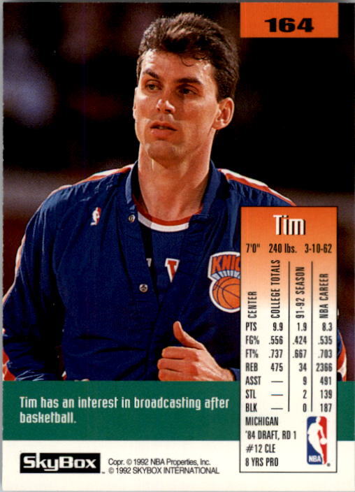 1992-93 SkyBox #164 Tim McCormick - NM | eBay