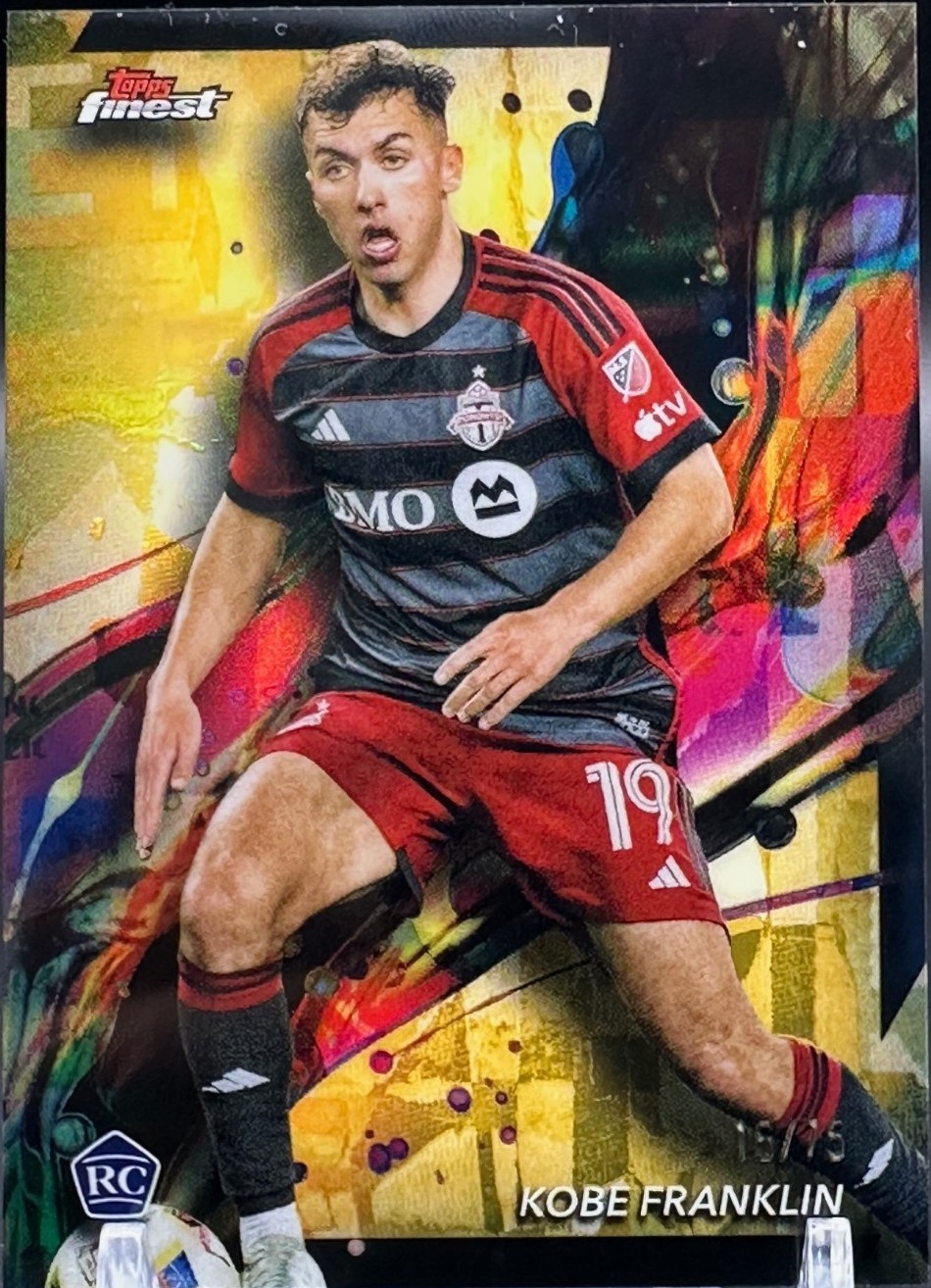 2024 Topps Finest Mls - Common Kobe Franklin #14 Gold Refractor /75 (RC ...