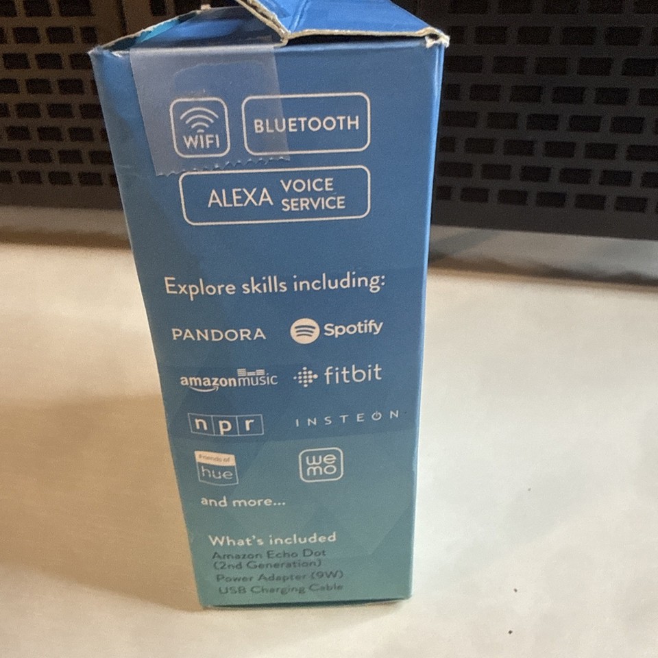 Amazon Echo Dot 2nd Gen Smart Speaker Alexa w/ Power Adapter Black | eBay