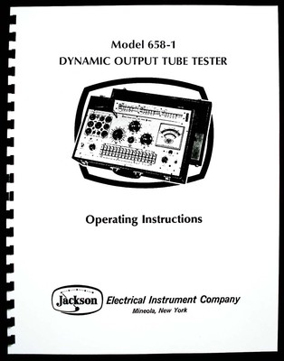 Tube Testers - Tube Chart