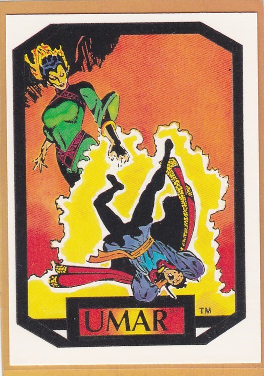 1987 COMIC IMAGES MARVEL UNIVERSE COLOSSAL CONFLICTS UMAR #82 NM *A1631 ...