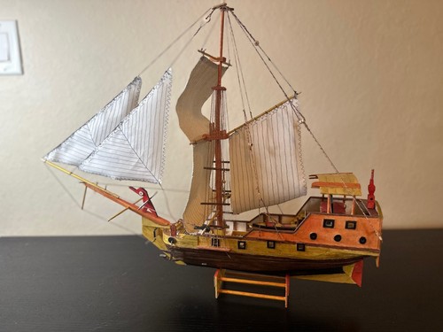 Complete Handmade Golden Beard Boat Model 1790 | eBay