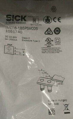 SICK IME08-1B5PSVC0S 1051740 Inductive Proximity Sensor IME | eBay