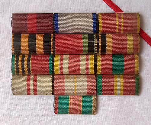 Soviet Ribbon Bar Medal Order plate USSR red Army Veteran WWII Military ...