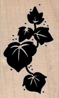 Ivy Leaves 1 3/4 x 2 3/4" Rubber Stamp, Plant Stamp | eBay