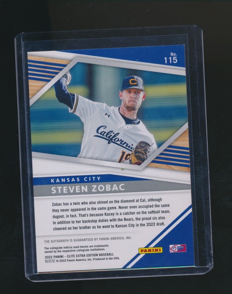 STEVEN ZOBAC 2022 PANINI ELITE EXTRA EDITION AUTO | eBay
