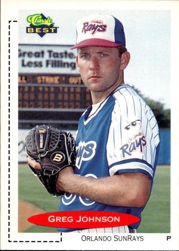 Greg Johnson 1991 Classic Best #105 Orlando Sun Rays | eBay