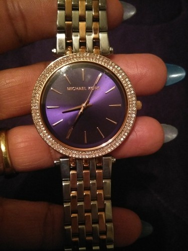 Michael Kors Darci 39mm Rose Gold Stainless Steel Case, Two-Tone Rose ...