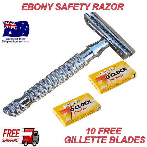 Genuine Safety Razor Double Edge Razors+Pouch travel kit &10 Free ...