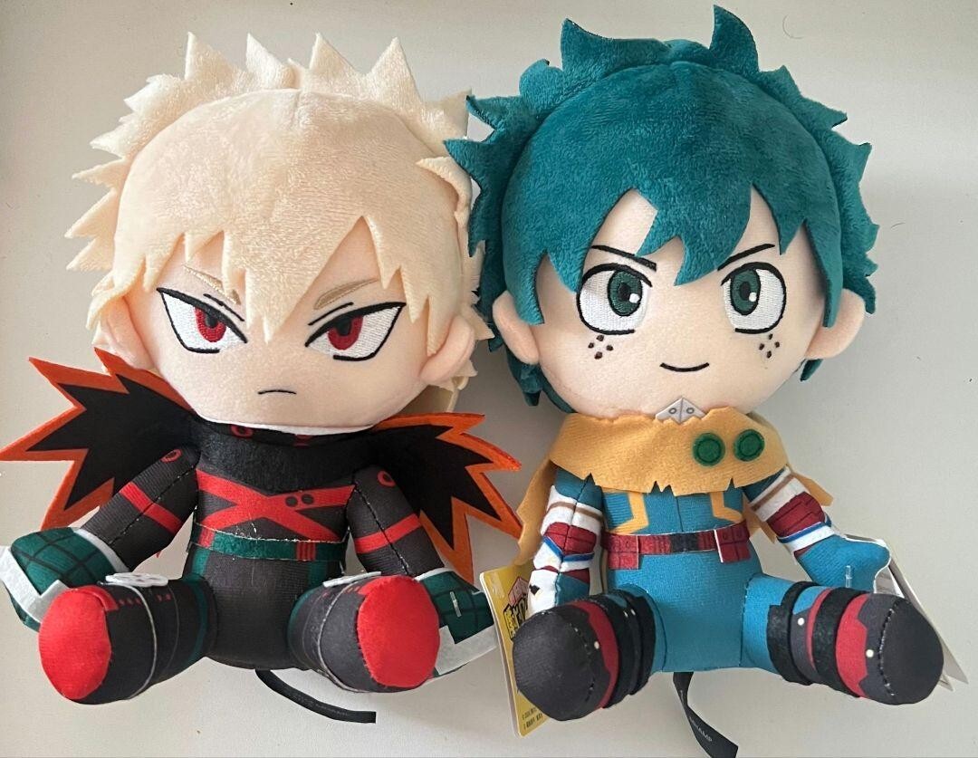 My Hero Academia The Movie Original Plush Doll vol.1 Izuku Bakugo Set ...