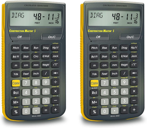 4050 Construction Master 5 Construction Calculator Pack of 2 ...