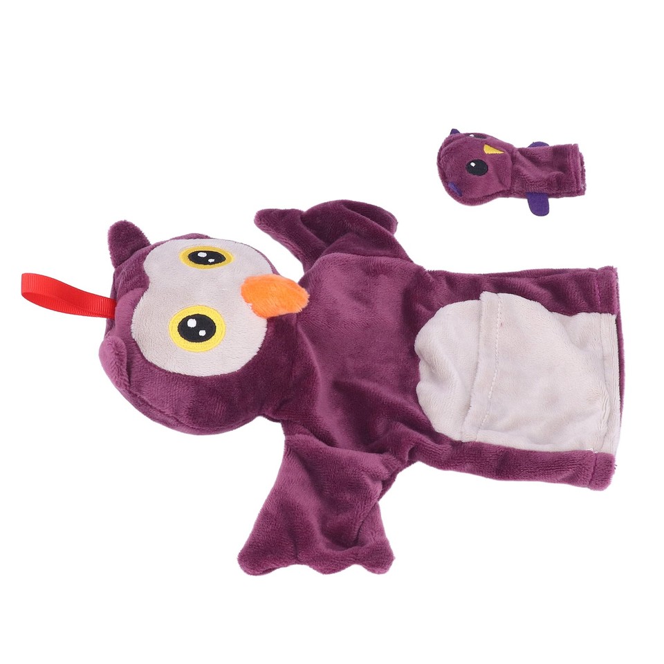 Hand Puppet Parent Child Interaction Plush Cartoon Animal Owl Hand ...