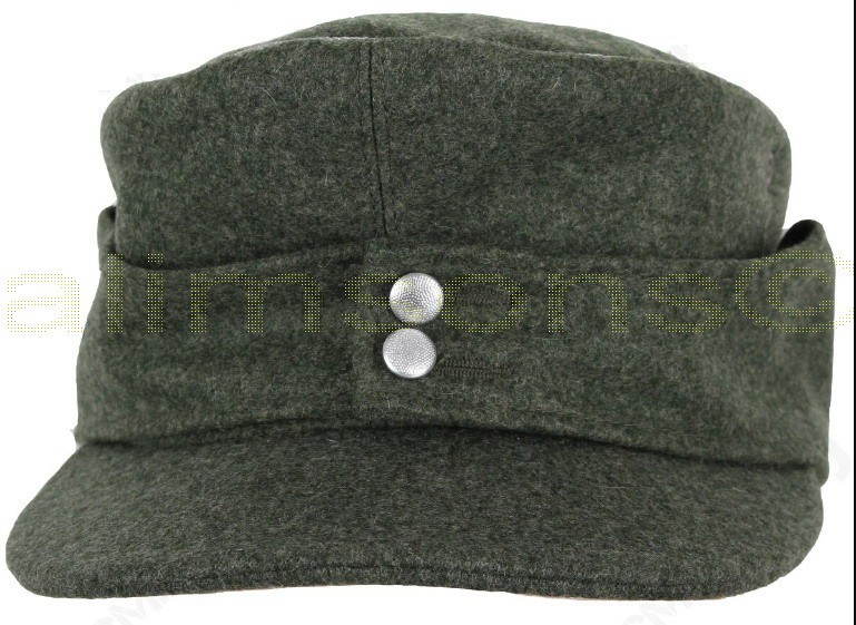 WW2 German M43 Field Grey Officers Cap by Erel - 100% Wool Green ...