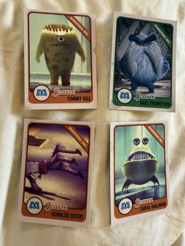 Monsters University Scare Cards Lot Of 4 Disney Pixar RARE | eBay