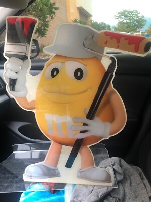 Rare LARGE Yellow M&M Store Display WITH STAND | eBay