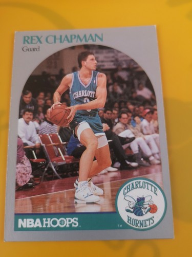 1990 NBA Hoops Basketball Collection Card #51 Rex Chapman Charlotte ...