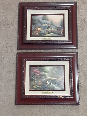 2 THOMAS KINKADE SMALL LIMITED EDITION LITHOGRAPHS W/C.O.A. READ | eBay