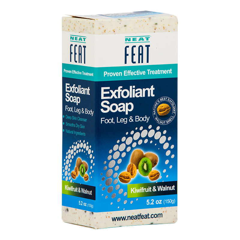 Neat Feat Exfoliant Soap 150g Foot, Leg & Body Deep Skin Cleanser Scrub ...