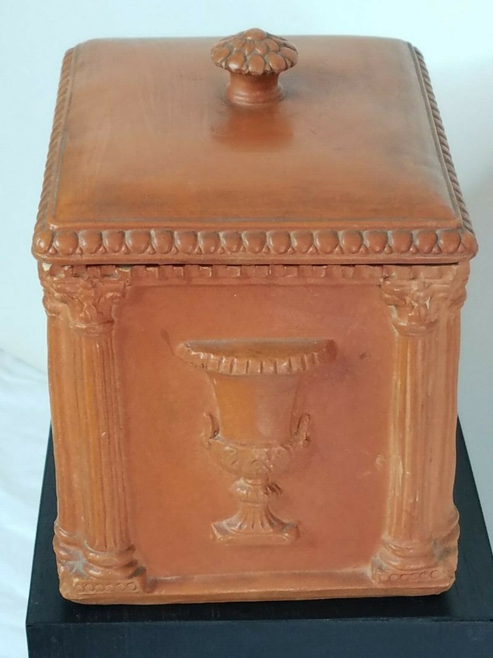 Bronzini Italian Roman Pottery Lidded Box (circa 1950's) | eBay