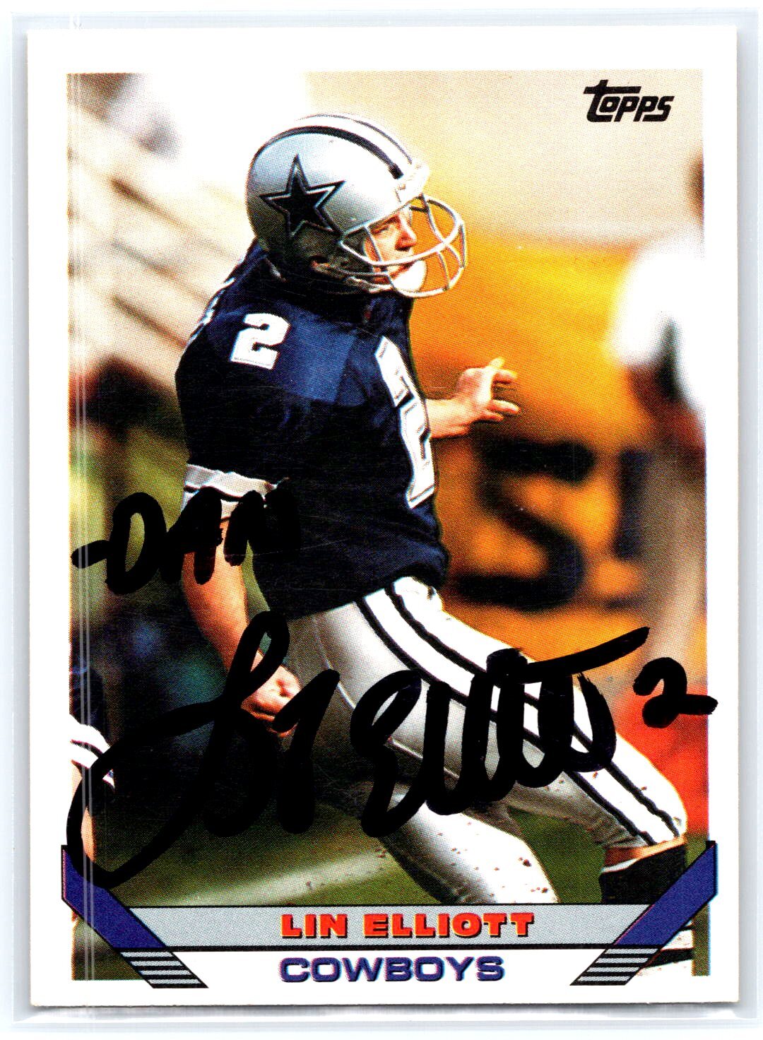 Lin Elliott Signed Autographed Card 1993 Topps #63 "To Dan" Rookie | eBay