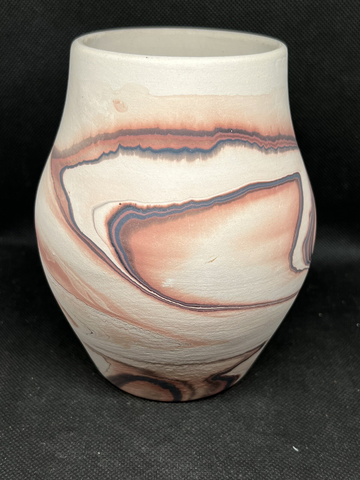 Nemadji Native American Pottery. Pink Gray Smoke Swirl Design 6in Tall ...