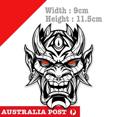 Oni Mask Japan Night RAID JDM Sticker | eBay