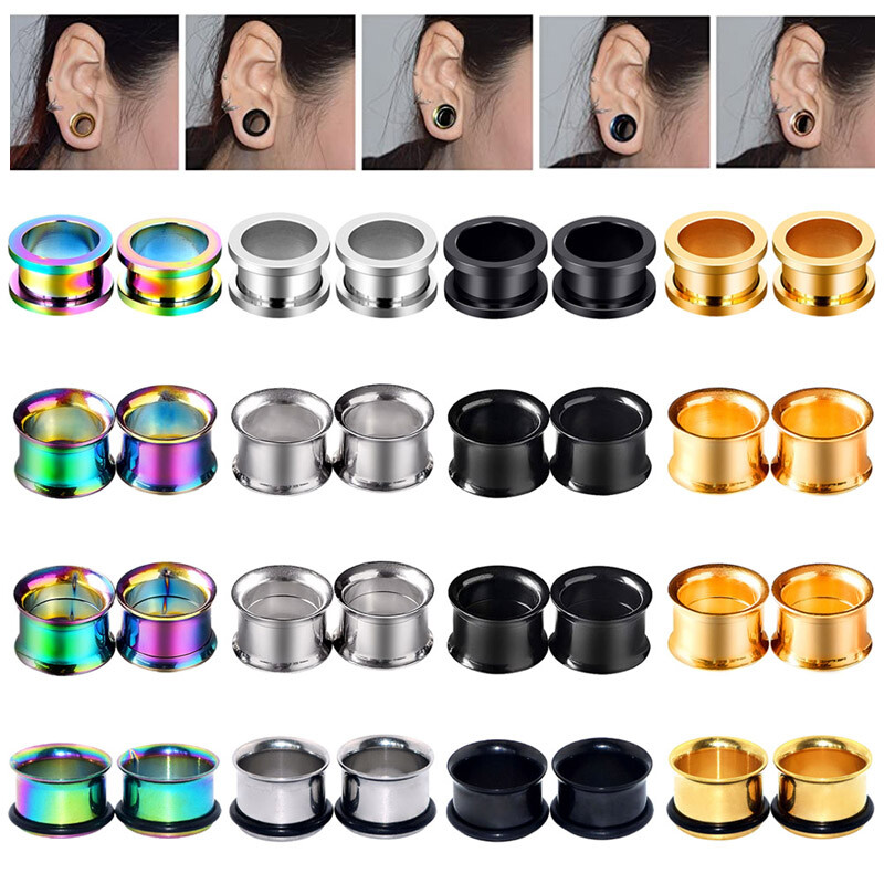 10pcs Ear Plugs Ear Gauges Random Mixed Style Ear Tunnels Choose Size ...