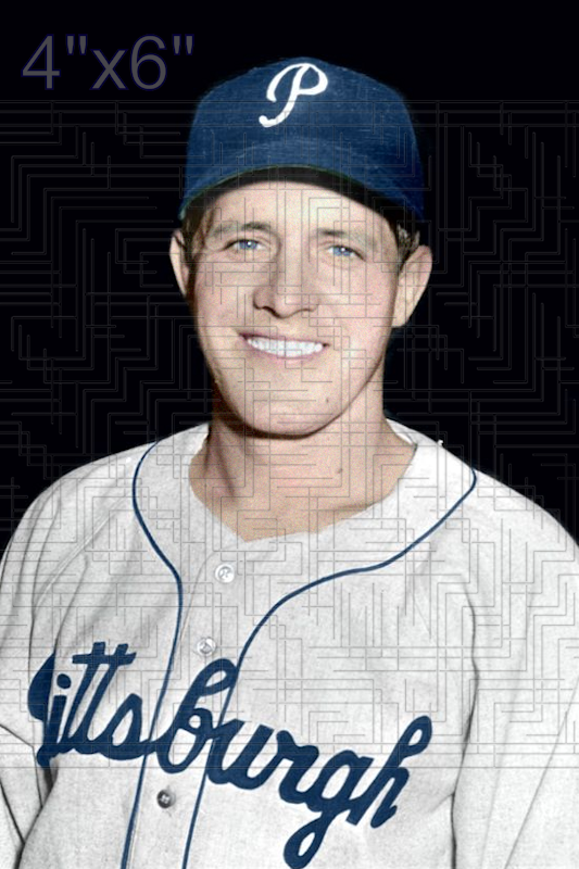 Steve Nagy - 1947 Pittsburgh Pirates - choose a style - colorized print ...