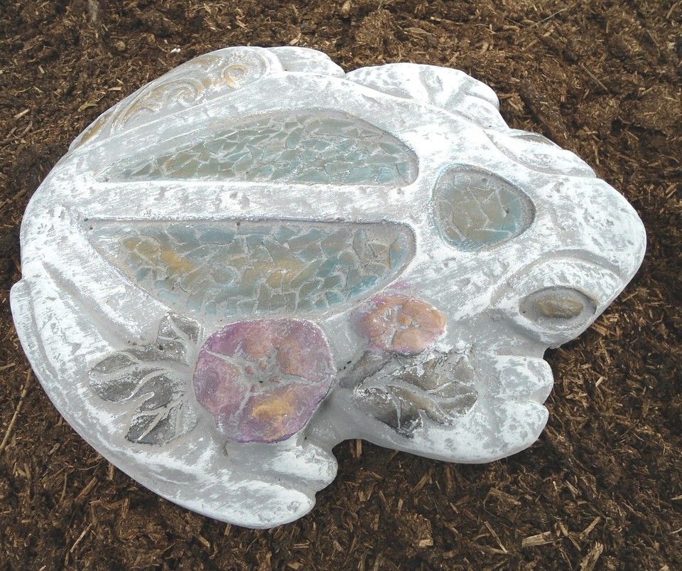 Frog stepping stone mold plaster concrete casting mould 11" x 10" x 3/4 ...
