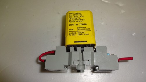 Potter & Brumfield CUF-41-70010 Time Delay Relay w/ Socket 27E893 | eBay