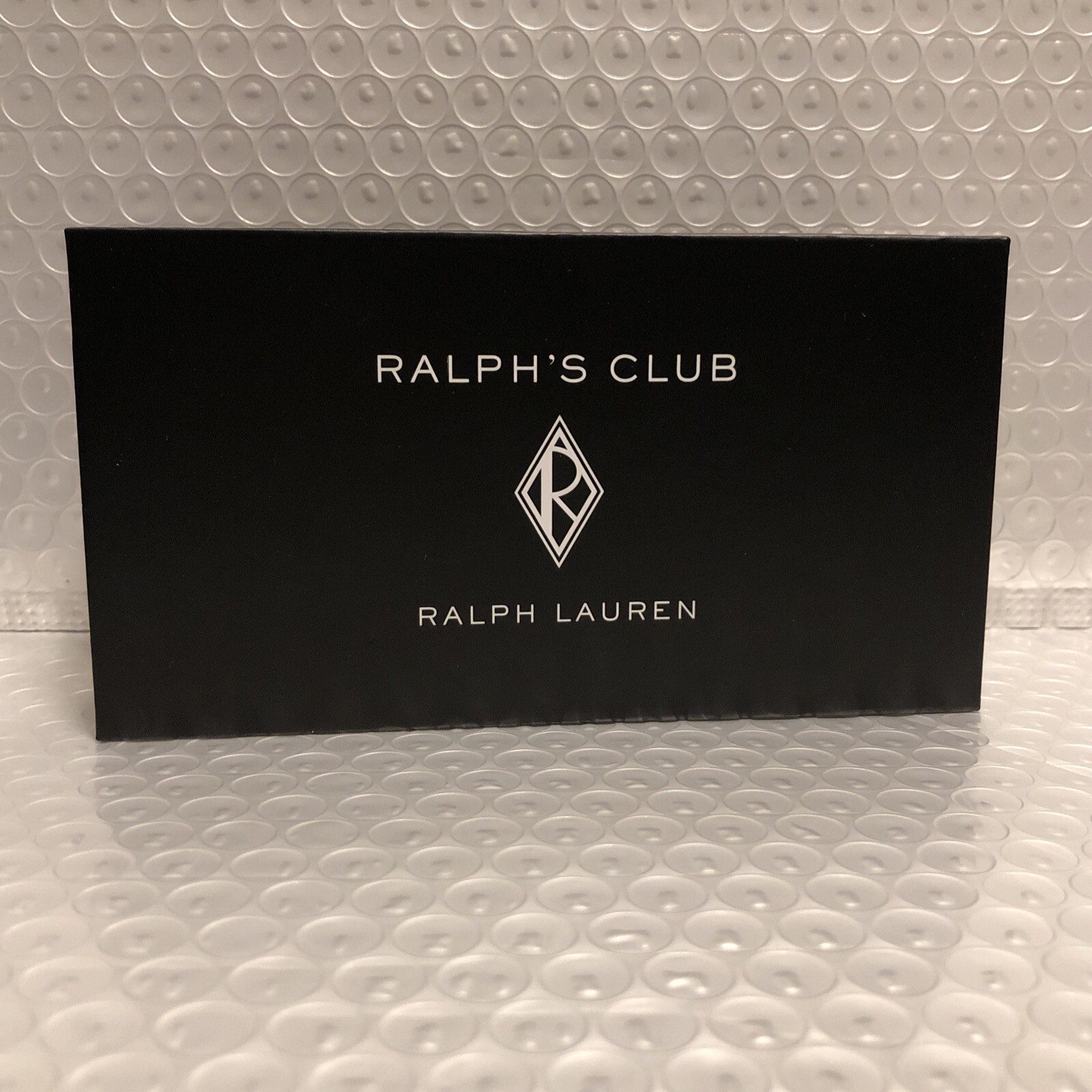 RALPH LAUREN RALPH'S BLACK DIAMOND CLUB LEATHER KEYCHAIN KEY RING FOB ...