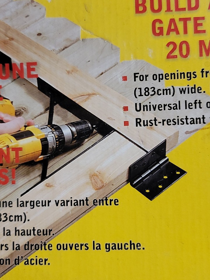 Gate No Sag Bracket Kit HOMAX RHODES AMERICAN Easy Fence Shed Entry ...