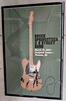 Bruce Springsteen 2024 Phoenix Concert Poster 11 X 17 Framed | eBay