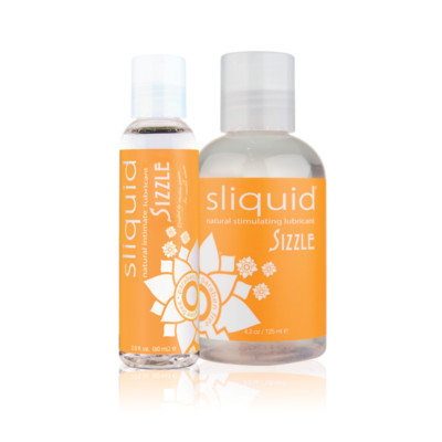 Sliquid Naturals Sizzle Cooling & Warming Water Based Lubricant ...